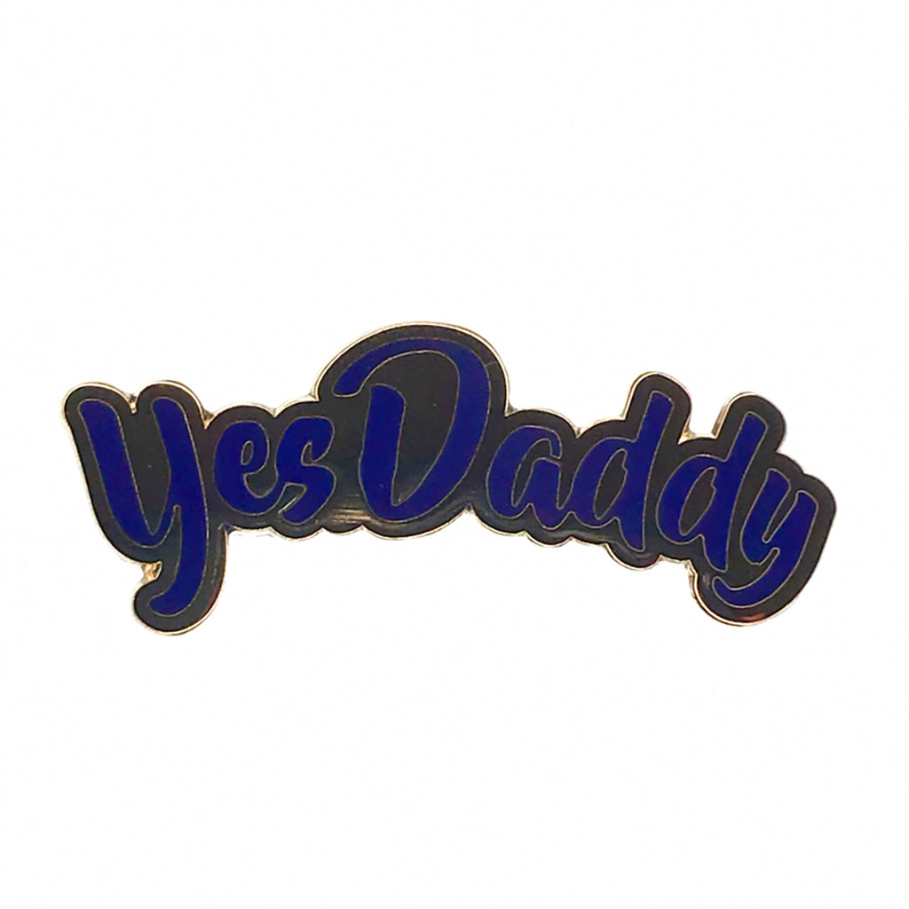 Yes Daddy Blue Version Enamel Pin Belle Lacet Lingerie