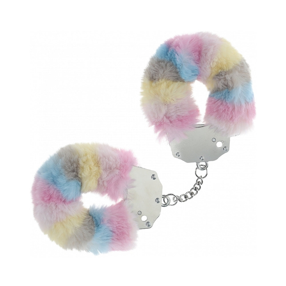Ouch! Heavy-Duty Fluffy Handcuffs Multicolor 2 – Belle Lacet Lingerie